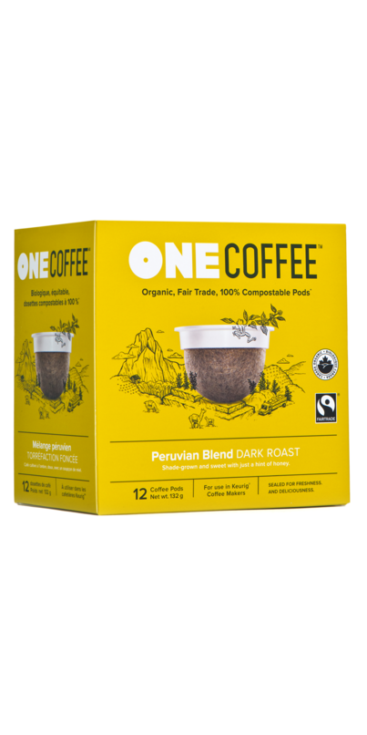 Buy OneCoffee Organic Single Serve Coffee Peruvian Blend Dark Roast at ...