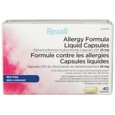 Buy Rexall Allergy Formula Liquid Capsules at Well.ca | Free Shipping ...