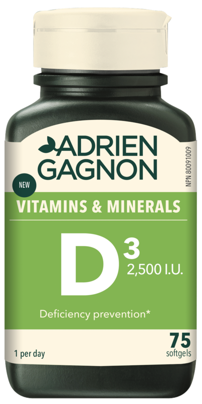 Buy Adrien Gagnon Vitamin D3 2500 IU at Well.ca | Free Shipping $35+ in ...