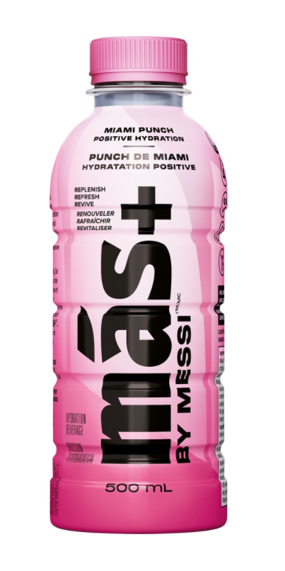 Achetez Mas+ By Messi Hydration Miami Punch chez Well.ca | Livraison ...