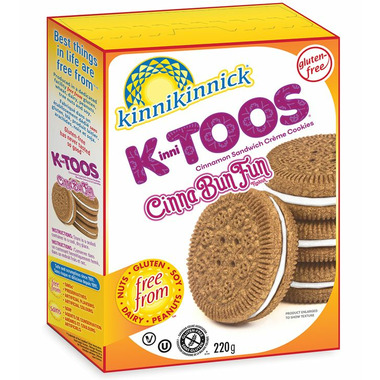 Buy Kinnikinnick Kinnitoos Cinnabunfun Sandwich Creme Cookies at Well ...