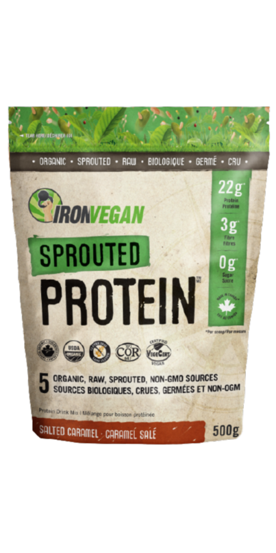 Buy Iron Vegan Sprouted Protein Powder Salted Caramel at Well.ca | Free ...