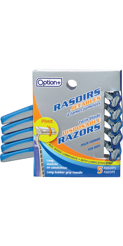 Buy Option+ Twin Blade Disposable Pivot Razors for Men at Well.ca ...