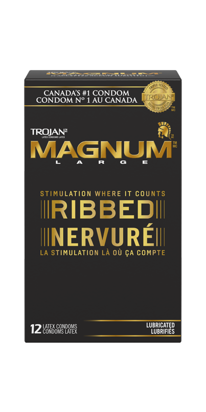 Buy Trojan Magnum Ribbed Lubricated Condoms at Well.ca | Free Shipping ...