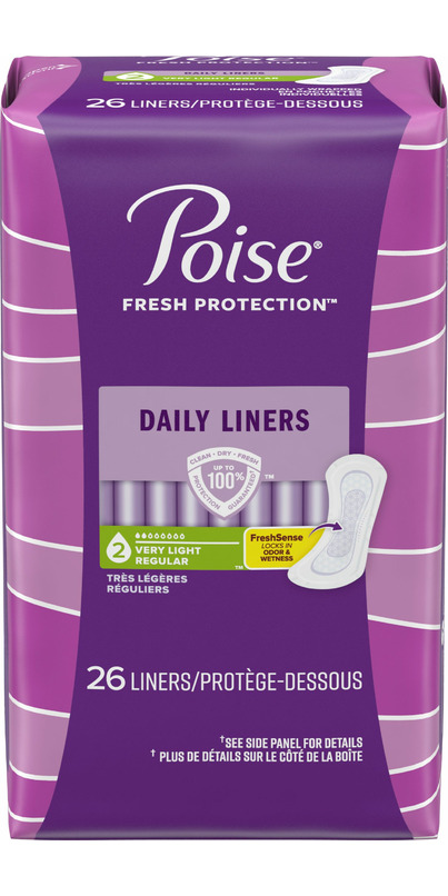 Acheter Poise Incontinence Panty Liners Très Léger Absorbance Longueur ...