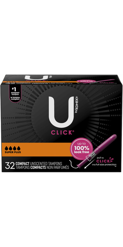 Buy U by Kotex Click Compact Tampons Super Plus Unscented at Well.ca ...