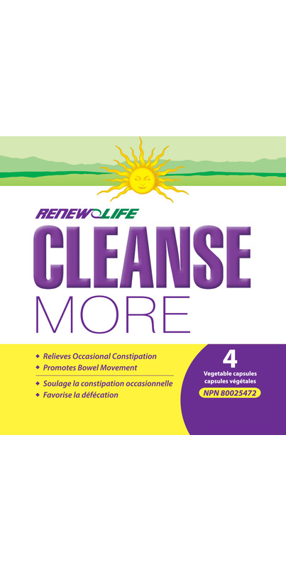Achetez un échantillon de Renew Life CleanseMORE sur Well.ca ...