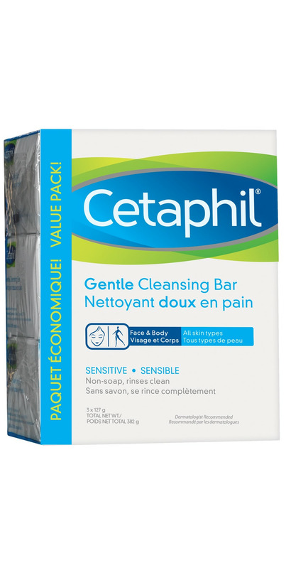 Buy Cetaphil Gentle Cleansing Bar 3 Pack at Well.ca | Free Shipping $35 ...