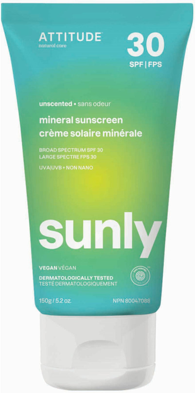 Buy ATTITUDE Sunly Adult Mineral Sunscreen SPF30 Unscented at Well.ca ...