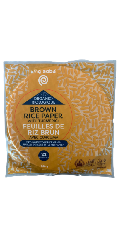 Buy King Soba Organic Brown Rice Paper Wraps with Turmeric at Well.ca ...