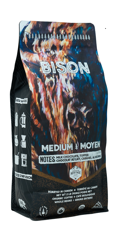 Buy Canadian Heritage Roasting Co. Bison Medium Roast Whole Bean Coffee ...