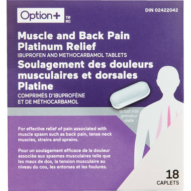 Buy Option+ Muscle and Back Pain Platinum Relief at Well.ca | Free Shipping $35+ in Canada