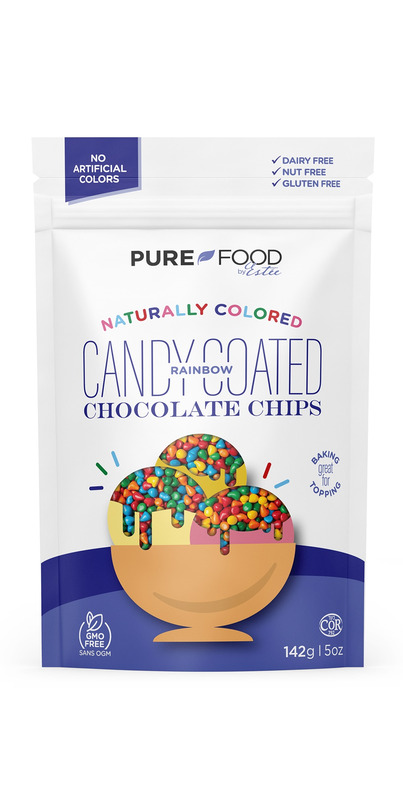 Buy Pure Food By Estee Mini Candy Coated Rainbow Chocolate Chips at ...