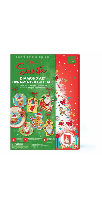 Buy Box Candiy Totally Santa Christmas Ornaments Diamond Art Set at ...