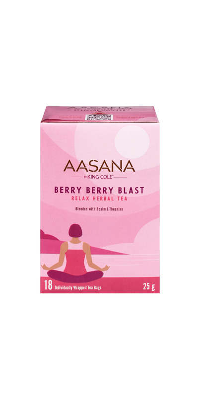 Buy Aasana Berry Berry Blast Relax Herbal Tea with L-Theanine at Well ...