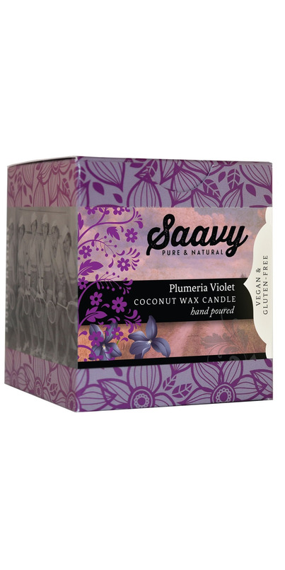 Buy Saavy Naturals Coconut Wax Candle Plumeria Violet at Well.ca | Free ...