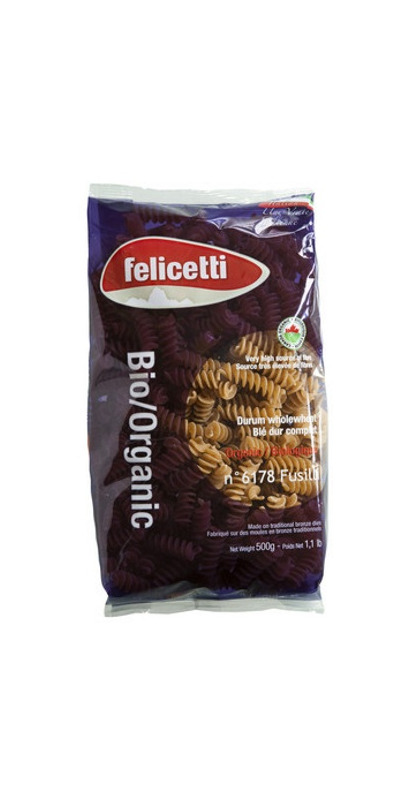 Buy Felicetti Pasta Organic Whole Wheat Durum Complete Fusilli at Well ...