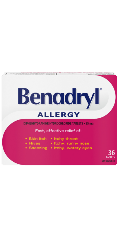 Buy Benadryl Caplet 25mg from Canada at Well.ca - Free Shipping