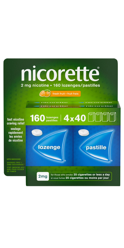 Buy Nicorette 2mg Nicotine Replacement Lozenges Fruit at Well.ca | Free ...