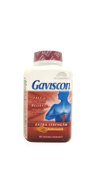 Buy Gaviscon Extra Strength Chewable Tablets Butterscotch at Well.ca ...