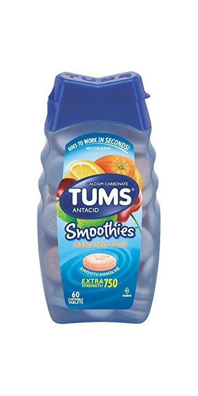 Buy Tums Extra Strength Smoothie Antacid for Heatburn Relief Assorted ...