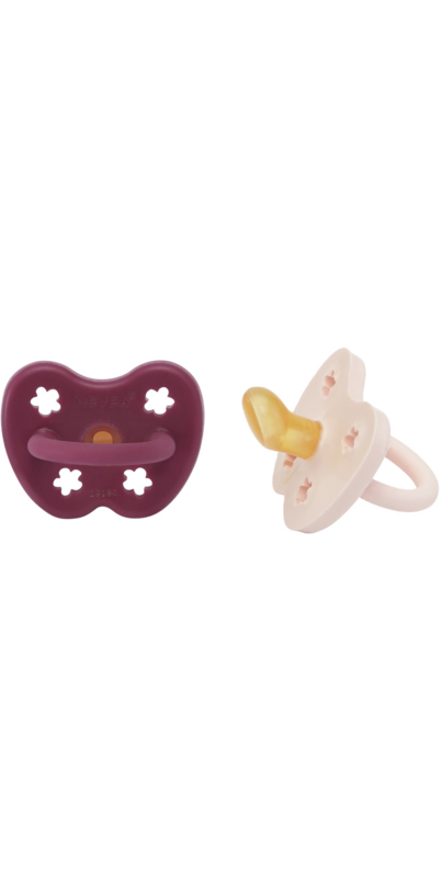 Buy Hevea Natural Rubber Pacifier Othodontic Powder Pink & Rosewood at ...