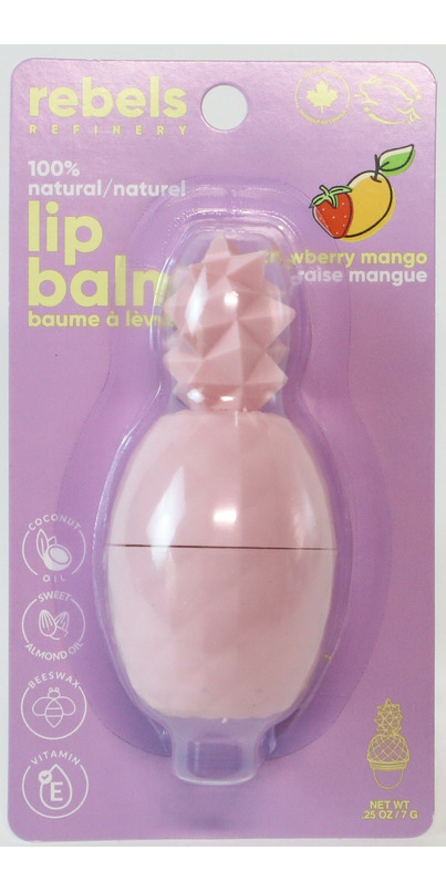 Buy Rebels Refinery Pink Pineapple Lip Balm Strawberry Mango at Well.ca ...