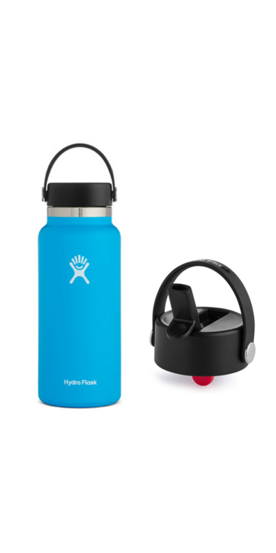 Buy Hydro Flask Wide Mouth Pacific 2.0 32oz with Flex Straw Lid Bundle ...