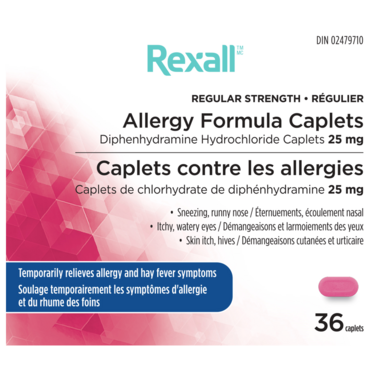 Buy Rexall Regular Strength Allergy Formula Caplets at Well.ca | Free ...