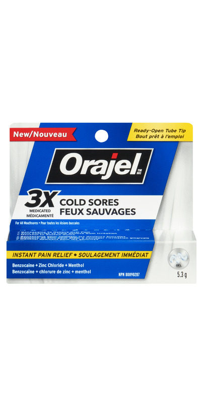 Buy Orajel Cold Sores 3X Medicated Gel at Well.ca | Free Shipping $35 ...