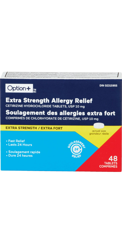 Buy Option+ Extra Strength Allergy Relief ablets USP 10mg at Well.ca ...