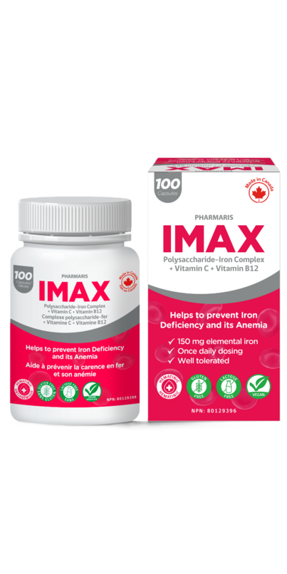 Buy Pharmaris IMAX Polysaccharide-Iron Complex + Vitamin C + B12 at ...