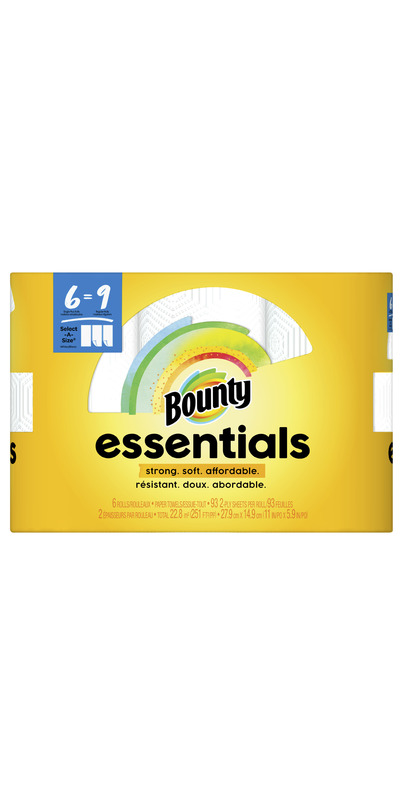 Buy Bounty Essentials Paper Towels Single Rolls Plus Select A Size ...
