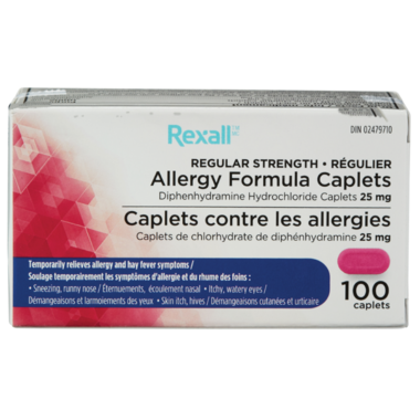 Buy Rexall Regular Strength Allergy Formula Caplets at Well.ca | Free ...
