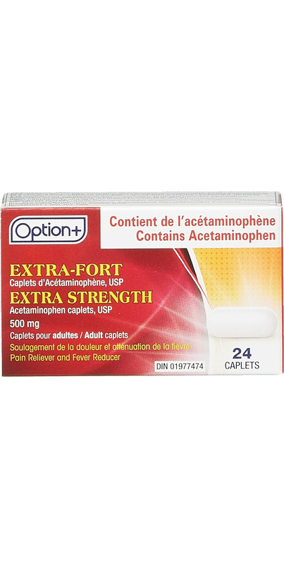 Buy Option+ Extra Strength Acetaminophen Caplets 500mg at Well.ca ...