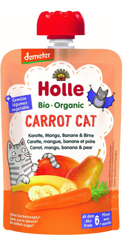 Buy Holle Organic Pouch Carrot Cat Carrot, Mango, Banana & Pear at Well ...
