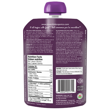 Buy Love Child Organics Baby Food Pouch First Pear + Prune at Well.ca ...