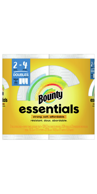 Acheter des essuie-tout Bounty Essentials Double Rolls Select A Size ...