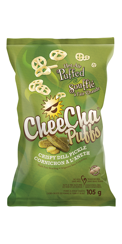 Buy CheeCha Potato Puffs Crispy Dill Pickle Flavour at Well.ca | Free ...