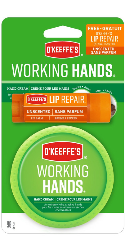 Buy O'Keeffe's Working Hands Jar + Bonus Unscented Lip Repair Stick at ...