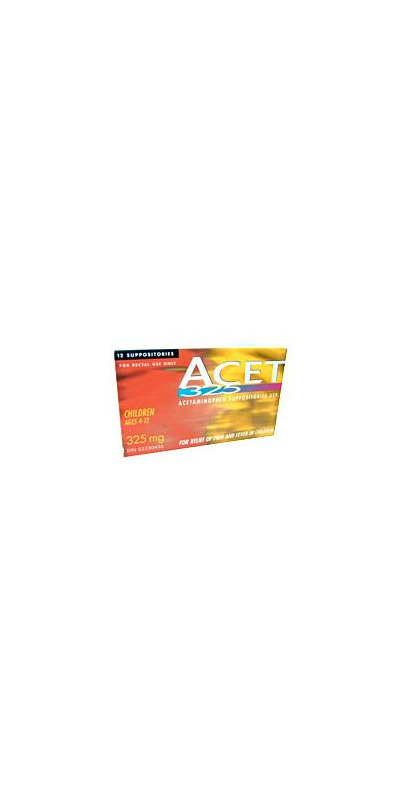 Buy ACET Acetaminophen Suppositories at Well.ca | Free Shipping $35+ in ...
