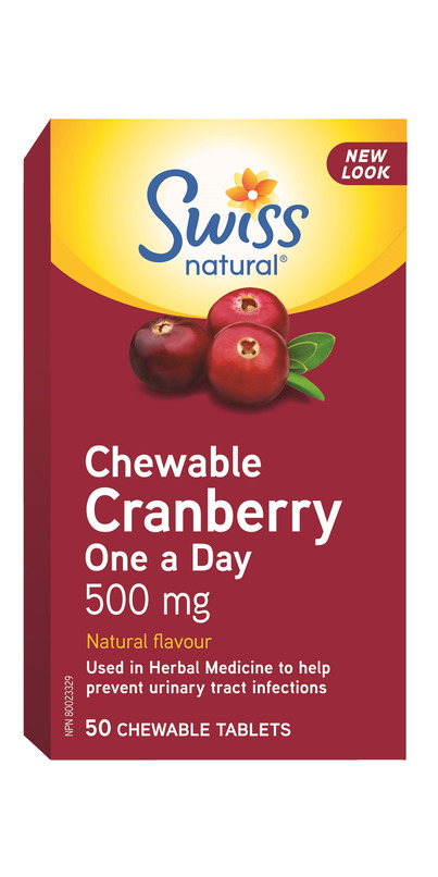 Buy Swiss Natural Chewable Cranberry One a Day 500 mg at Well.ca | Free ...