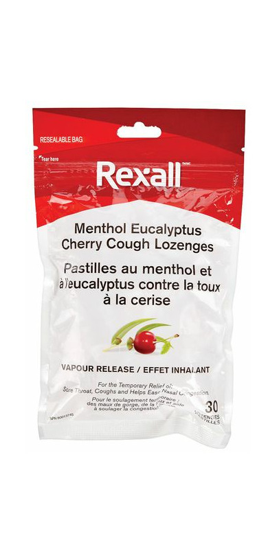 Buy Rexall Lozenges Menthol Eucalyptus Cherry at Well.ca | Free ...