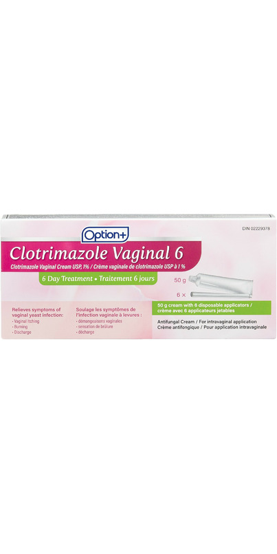 Buy Option+ Clotrimazole Vaginal 6 at Well.ca | Free Shipping $35+ in ...
