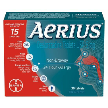Buy Aerius Desloratadine Tablets 5mg from Canada at Well.ca - Free Shipping
