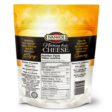 Buy Ivanhoe Nothing but Cheese Pouches Cheddar at Well.ca | Free ...