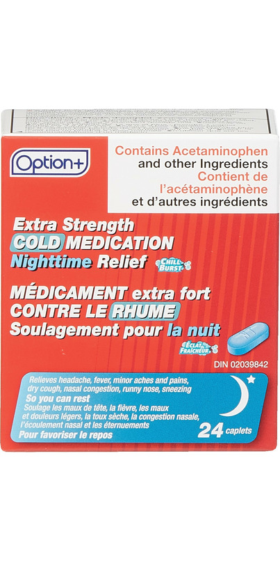 Buy Option+ Extra Strength Cold Medication Nighttime Relief at Well.ca ...