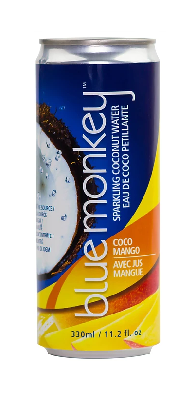 Buy Blue Monkey Sparkling Coconut Water Mango at Well.ca | Free ...