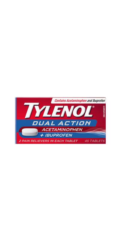 Buy Tylenol Dual Action Acetaminophen + Ibuprofen Pain Reliever Tablets ...