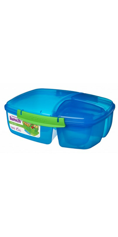 Buy Sistema Triple Split with Yogurt Pot Blue at Well.ca | Free ...